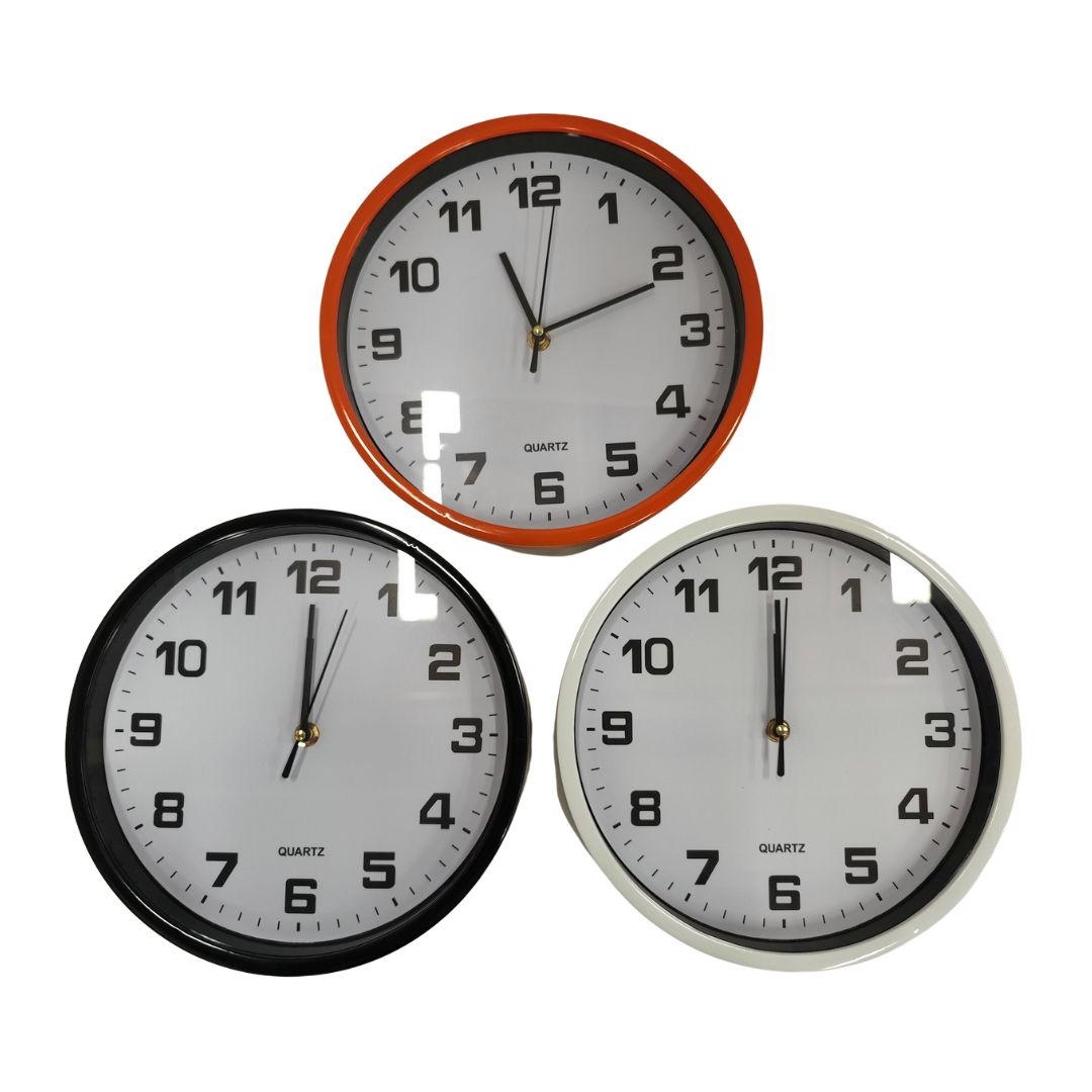 Reloj de pared redondo 25 cms - Loymil SA
