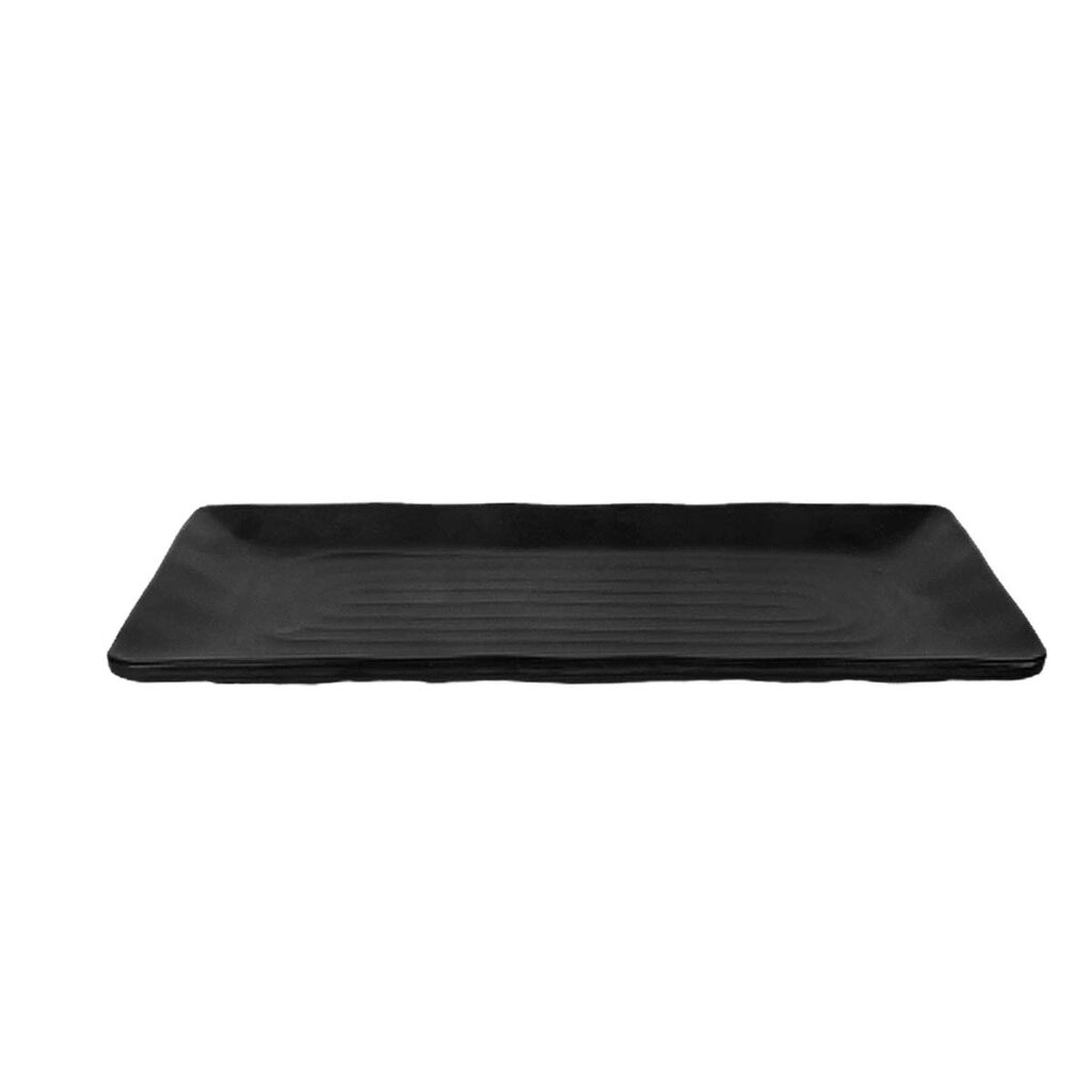 Plato melamina negro rectangular 21.5x10x1.7cms - Loymil SA